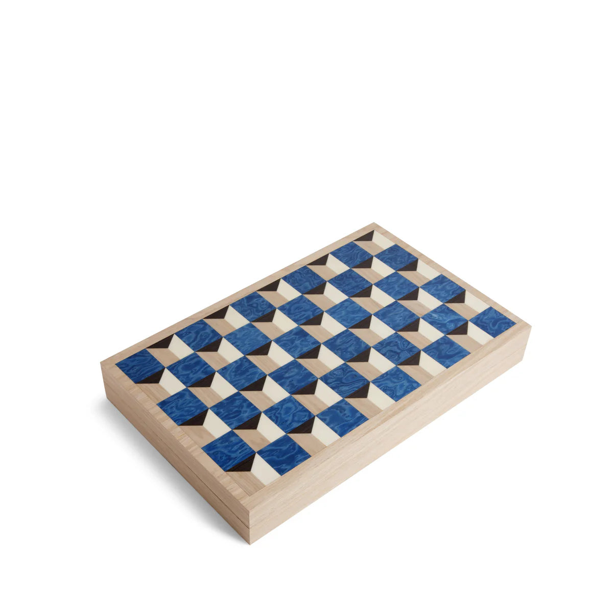 L’Objet Matis Backgammon - Bleu – The Happy Kangaroo
