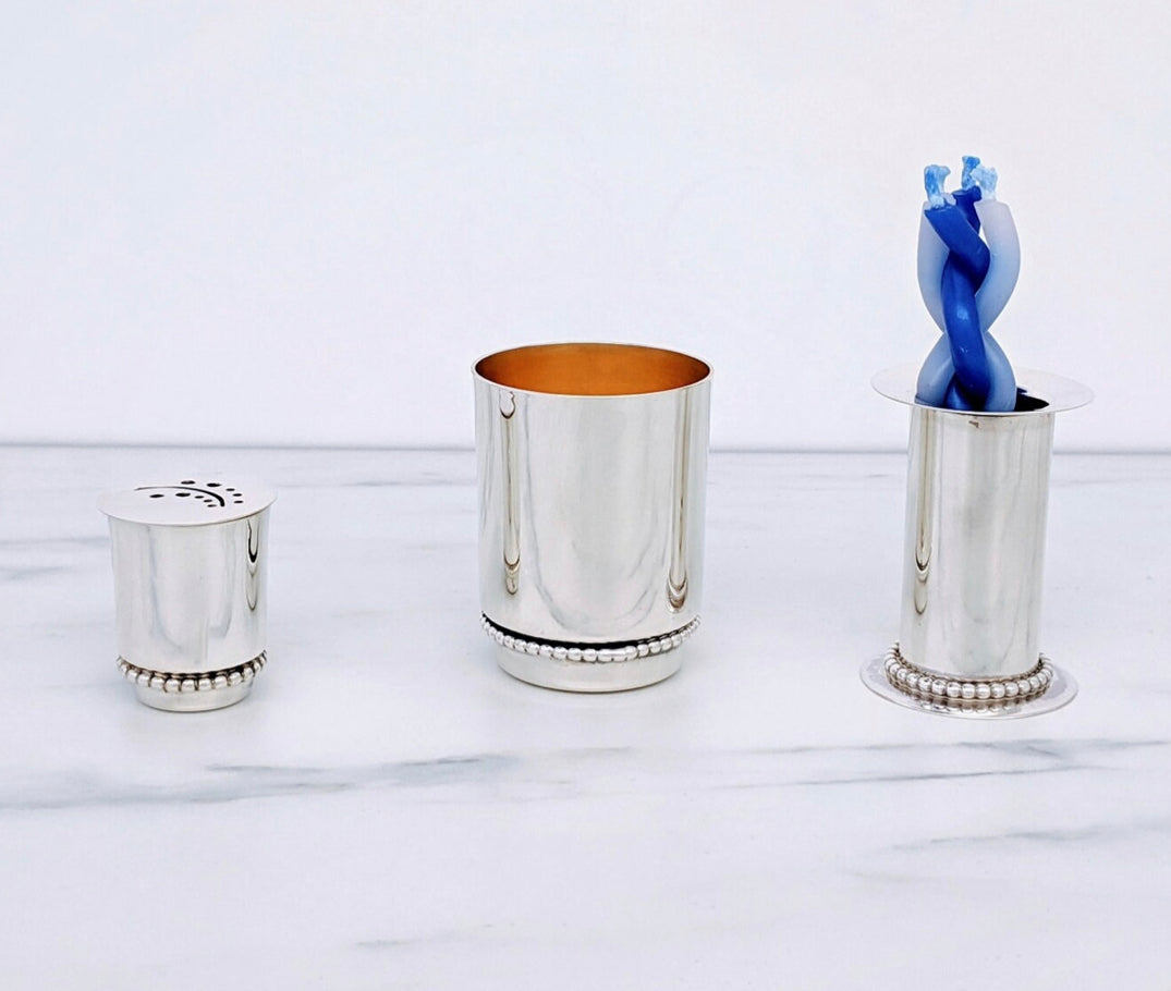 Silver Havdalah Set, 4 Piece Set – The Happy Kangaroo