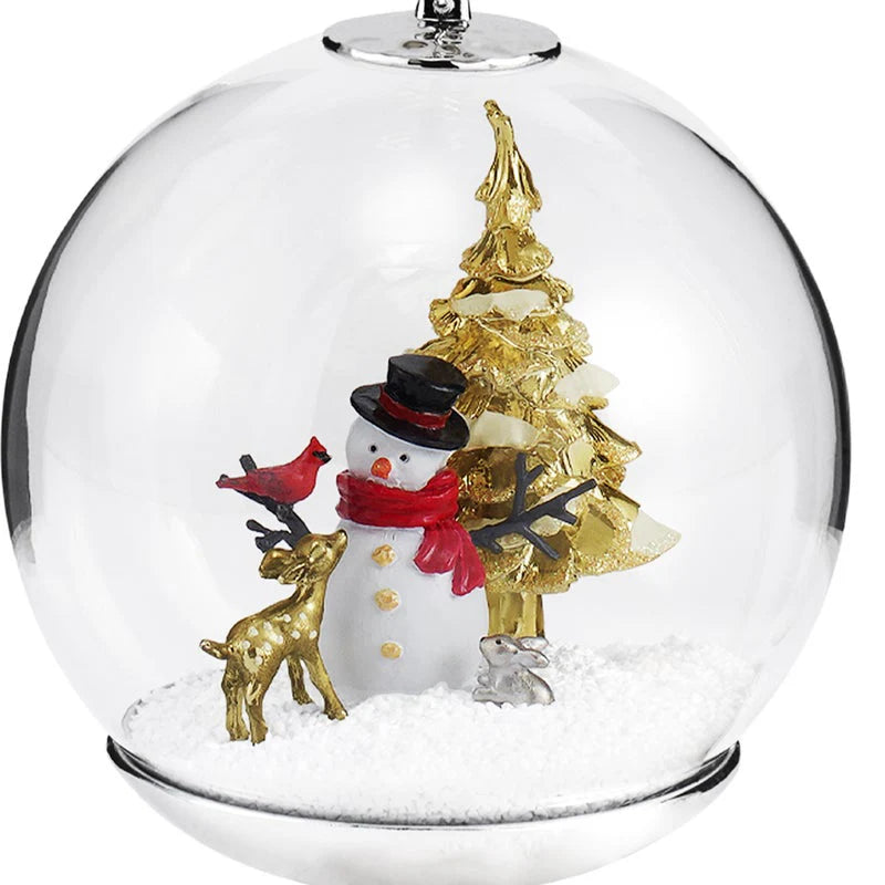 Michael Aram Snowman and Forest Friends Snow Globe Ornament – The Happy ...