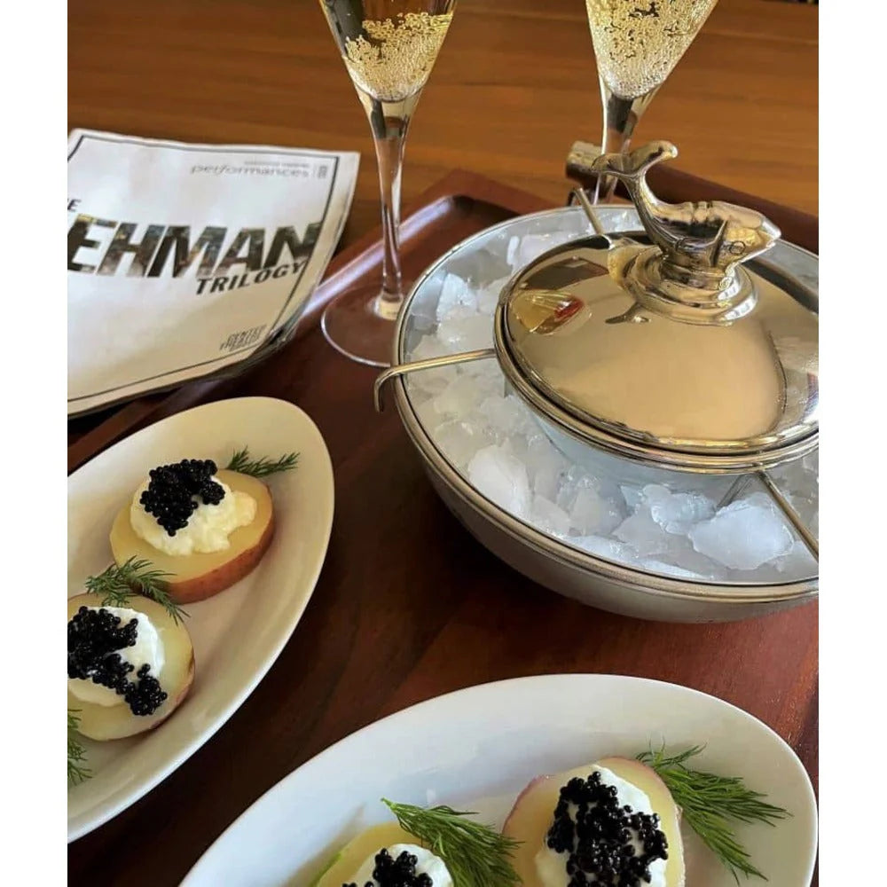 Beluga Caviar Server Set w/ Glass Insert – The Happy Kangaroo