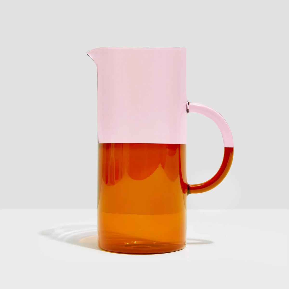 TWO TONE PITCHER - PINK + AMBER – The Happy Kangaroo