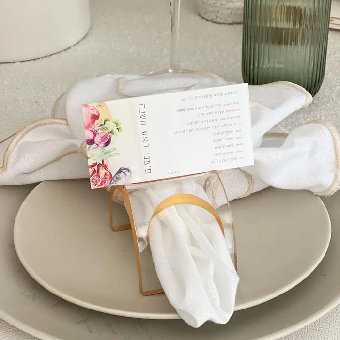 Simanim Place cards Watercolor Design – The Happy Kangaroo